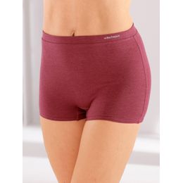 w&auml;schepur w&auml;schepur Damen Panty mit bequemem Softbund, 2x marine-meliert + 2x dunkelrot-meliert, Gr&ouml;&szlig;e 50