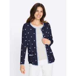 Jacquardstrickjacke