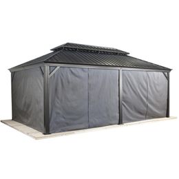 Sojag Pavillon Messina 12x20 Vorh&auml;nge