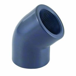 Cepex PVC Winkel 45 Grad, IG 3/4 Zoll, PN10, PVC Fitting