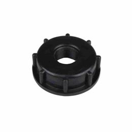 Boni-Shop&reg; schwarze IBC Mutter m.Innengewinde S60 x 3/4" IG
