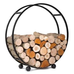Kaminholzregal &bdquo;DAISY&ldquo; 100 cm - aus Naturstahl