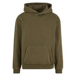 Kapuzensweatshirt Urban Classics "Urban Classics Vintage Heavy Hoodie", Herren, Gr. S, warmkhaki, 70% Baumwolle, 30% Polyester, unifarben, Sweatshirts