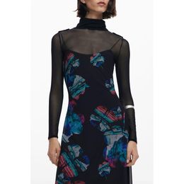 Desigual Blumendruck Midi Kleid