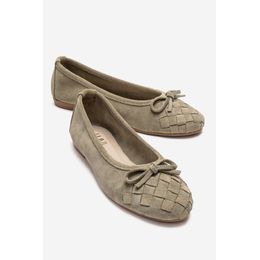 Nopos Leder Cap-Toe Ballerina