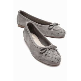 Nopos Leder Cap-Toe Ballerina