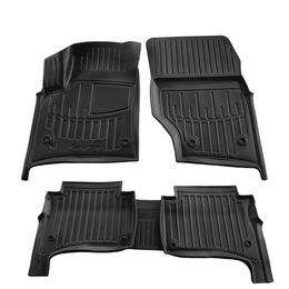 Boni-Shop&reg; Fu&szlig;matten Auto, Gummimatten Auto 3D f&uuml;r VW Touareg I (7L) (2002-2010), passgenau, Polyurethan, hoher Rand