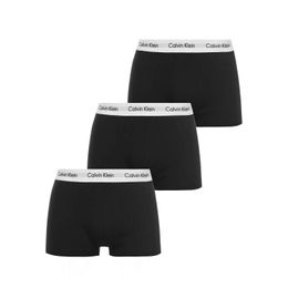 Calvin Klein Herren 3er-Pack Boxershorts &ndash; mittlerer Bund &ndash; schwarz/wei&szlig;es Band