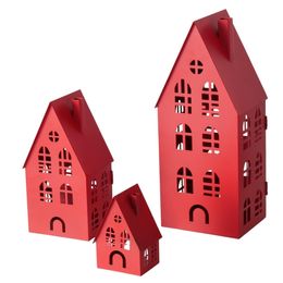 Boltze Laterne Dover, 3er-Set Rot skandinavische Deko Online Shop