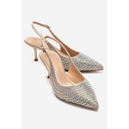 Yasmina Verzierter Stiletto-Pumps