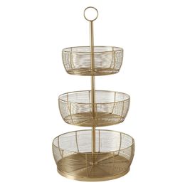 Boltze Etagere Enrico 70 cm, &Oslash; 36 cm, Gold skandinavische Deko Online Shop