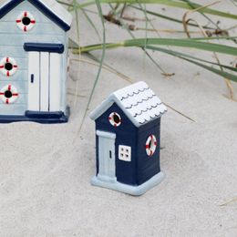 Chic Antique Strandhaus 1 Keramik 6 x 6 x 10 cm skandinavische Deko Online Shop