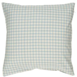 IB Laursen Kissenbezug Viggo Baumwolle kariert 50 x 50 cm, hellblau skandinavische Deko Online Shop
