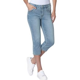 Heine Damen Caprijeans im 5-Pocket-Stil blue-bleached Gr&ouml;&szlig;e 48