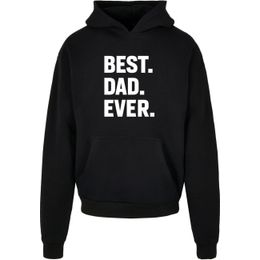 Kapuzensweatshirt Merchcode "Merchcode Herren Fathers Day - Best Dad Ever Ultra Heavy Hoody", Herren, Gr. M, schwarz, 100% Baumwolle, bedruckt, Sweatshirts