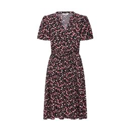 Minikleid oxmo "Minikleid OXNIlla", Damen, Gr. 40, N-Gr, pink (pink flowers print), Obermaterial: 100% Viskose LENZING ECOVERO CV LenzEcov., Kleider Minikleid