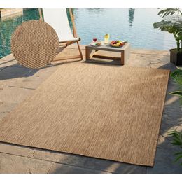 Teppich Bruno Banani "Venezia, auch als L&auml;ufer", braun, B:160cm H:4mm L:220cm, Kunstfaser, Teppiche, Teppich, In- und Outdoor geeignet, Sisal-Optik, Wetterfest & UV-best&auml;ndig