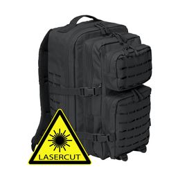 Rucksack Brandit "Brandit Accessoires US Cooper Lasercut large", Gr. onesize, schwarz, Polyester, Rucks&auml;cke Rucksack