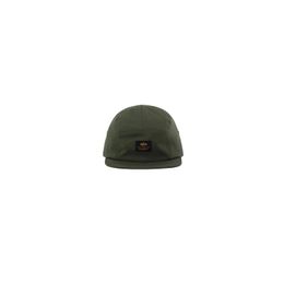 Trucker Cap Alpha Industries "Fitted Soft Cap", Herren, Gr. onesize, schwarz olive, Kunstfaser, Caps