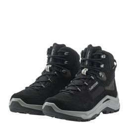 Wanderschuh Lowa "VENTIERRA GTX MID", Damen, Gr. 41,5, schwarz, grau, Leder, Textil, Schuhe Wanderschuh, wasserdicht, winddicht,atmungsaktiv dank GORE-TEX Membrane