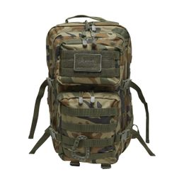 Rucksack Brandit "Brandit US Assault Pack Large", Gr. onesize, woodland, Polyester, Rucks&auml;cke Rucksack