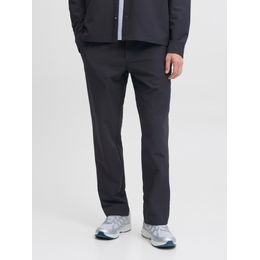 Jack & Jones Jogginghose JACK & JONES "JPSTKANE COMMUTE TRAVEL JOGGER BF SN", Herren, Gr. S, N-Gr, schwarz navy, Web, Obermaterial: 92% Polyester, 8% Elasthan, unifarben, relaxed fit kn&ouml;chellang, Hosen Jogginghose