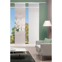 Schiebegardine Vision S "PULSA" Gr. 1, beige (natur), B:60cm H:260cm, Polyester, Gardinen, HxB: 260x60, BAMBUS OPTIK