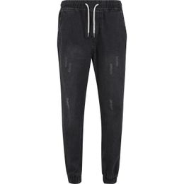 Bequeme Jeans Urban Classics "Urban Classics Jogg Denim", Herren, Gr. XL, US-Gr&ouml;&szlig;en, schwarzwashed, 100% Baumwolle, unifarben, Jeans