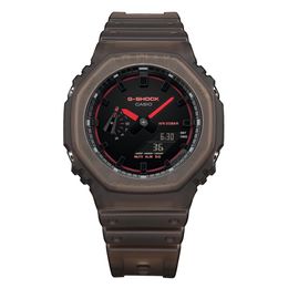 Chronograph Casio G-SHOCK, braun, rot, Armbanduhren, Damen, Chronograph, Quarzuhr, Armbanduhr, Herrenuhr, analog, digital