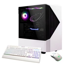 GAMEMAX Gaming-PC "Horizon 7973 AMD Ryzen 7 5700X 16GB 1TB SSD RTX 5070", wei&szlig;, schwarz, Microsoft Windows 11 Home (64 Bit), 16 GB RAM 1.000 GB SSD, Desktop-PCs, Windows 11, Wasserk&uuml;hlung