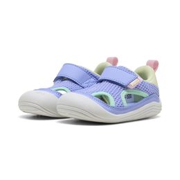 Sneaker Puma "Puma Kitten Summer Sandalen Kinder", M&auml;dchen, Gr. 21, intense lavender apple spritz pink shimmer lila gr&uuml;n, Obermaterial: Synthetik, Textil. Futter: Textil. Innensohle: Textil. Laufsohle: Gummi, Schuhe Sneaker