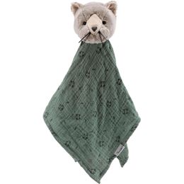Schmusetuch Sterntaler "Katze Lilly, L", Baby, grau, Musselin, Polyester, Schnuffelt&uuml;cher