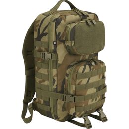 Rucksack Brandit "Brandit Unisex US Cooper Patch Large Backpack", Gr. onesize, woodland, Polyester, Rucks&auml;cke Rucksack
