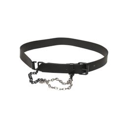 H&uuml;ftg&uuml;rtel Urban Classics "Urban Classics Unisex Imitation Leather Belt With Metal Chain", Damen, Gr. L/XL, schwarz, 100% Polyester, G&uuml;rtel H&uuml;ftg&uuml;rtel
