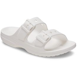 Pantolette Crocs "Saturday Sandal", Damen, Gr. 36, wei&szlig;, Croslite&trade;, unifarben, Schuhe Pantolette, Sommerschuh, Strandschuh, Badeschuh mit Fu&szlig;bett aus Croslite&trade;-Schaum