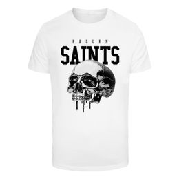T-Shirt MisterTee "MisterTee Saints Skull Tee", Damen, Gr. M, wei&szlig;, 100% Baumwolle, bedruckt, normal, Rundhals, Shirts T-Shirt