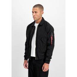 Bomberjacke Alpha Industries "CWU-36/P Canvas Light", Herren, Gr. XL, schwarz, Obermaterial: 100% Baumwolle, Jacken Bomberjacke