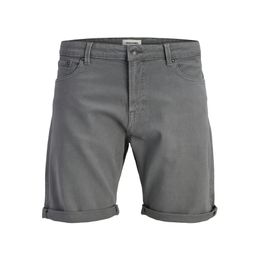 Jack & Jones Chinoshorts JACK & JONES "JPSTRICK ALLEN ICON SHORTS SRT SN", Herren, Gr. L, N-Gr, asphalt, Web, Obermaterial: 97% Baumwolle, 3% Elasthan, unifarben, regular fit normal, Hosen Chinoshorts