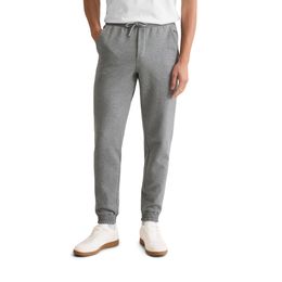 Marc O'Polo Jerseyhose MARC O'POLO "aus reiner Bio-Baumwolle", Damen, Gr. L, Normalgr&ouml;&szlig;en, cloudy grau melange, Obermaterial: 100% Baumwolle, unifarben, normal normal, Hosen Jerseyhose