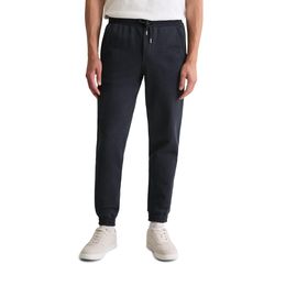 Marc O'Polo Jerseyhose MARC O'POLO "aus reiner Bio-Baumwolle", Damen, Gr. L, Normalgr&ouml;&szlig;en, schwarz navy, Obermaterial: 100% Baumwolle, unifarben, normal normal, Hosen Jerseyhose