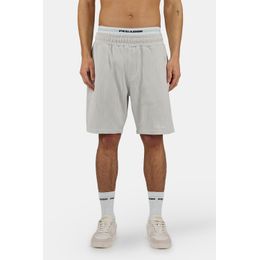 Shorts Pegador "Signar Heavy Rib Shorts", Herren, Gr. M, N-Gr, washed fog grau wei&szlig;, Rippware, Obermaterial: 100% Baumwolle, unifarben, regular fit, Hosen Shorts, Baumwolle, regular fit