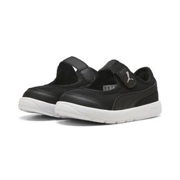 Sneaker Puma "Courtflex v3 Lina Sneakers M&auml;dchen", M&auml;dchen, Gr. 20, schwarz, Obermaterial: Textil, Synthetik. Futter: Textil. Innensohle: Textil. Laufsohle: Synthetik, Gummi, Schuhe Sneaker