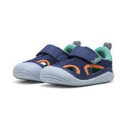 Sneaker Puma "Puma Kitten Summer Sandalen Kinder", M&auml;dchen, Gr. 21, blau jewel vibrant gr&uuml;n melon glow orange, Obermaterial: Synthetik, Textil. Futter: Textil. Innensohle: Textil. Laufsohle: Gummi, Schuhe Sneaker