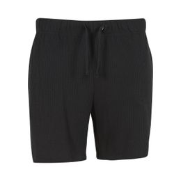 Sweatshorts Urban Classics "Urban Classics Herren Waffle Sweat Shorts", Herren, Gr. L, US-Gr&ouml;&szlig;en, schwarz, 65% Baumwolle, 35% Polyester, unifarben, relaxed fit, Hosen Sweatshorts