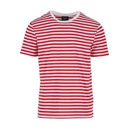 T-Shirt Brandit "Brandit Jerseyshirt Stripe Tee", Damen, Gr. XL, rot, wei&szlig;, 100% Baumwolle, gestreift, normal, Rundhals, Shirts T-Shirt