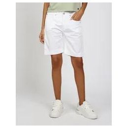 Shorts Gang "94NICA SHORTS", Damen, Gr. 32, N-Gr, wei&szlig;, Denim/Jeans, Obermaterial: 97% Baumwolle, 3% Elasthan, unifarben, kniefrei, Hosen Shorts, mit Knopfleiste, Boyfriend Fit