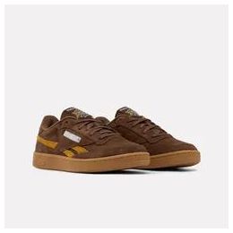 Sneaker Reebok CLASSIC "CLUB C REVENGE VINTAGE", Herren, Gr. 43, simplebraun, trophygold, gum, Leder, Schuhe Sneaker