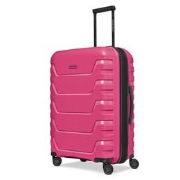 Trolley SMARTBOX "Edition 01 4 Rollen Trolley 66 cm mit Dehnfalte", Gr. 75 l, pink, Polypropylen, Koffer