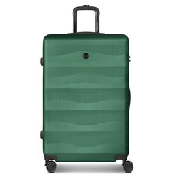 Trolley SMARTBOX "Edition 03 4 Rollen Trolley 75 cm", Gr. 99 l, dunkelgr&uuml;n, ABS, Koffer