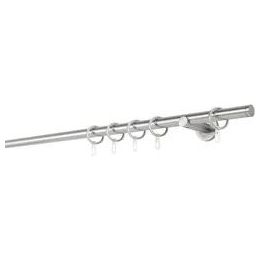 Gardinenstange mydeco "20mm Match Wandtr&auml;ger 6,5 cm", silber (edelstahlfarben), L:110cm, Gardinenstangen